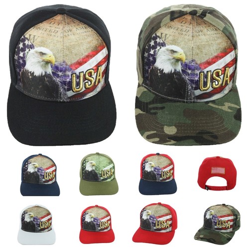 Baseball Cap USA Eagle American America Hat Snapback Hats Casual US ...