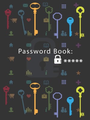 Password Book with Alphabetical Tabs Password Keeper for Internet login ...