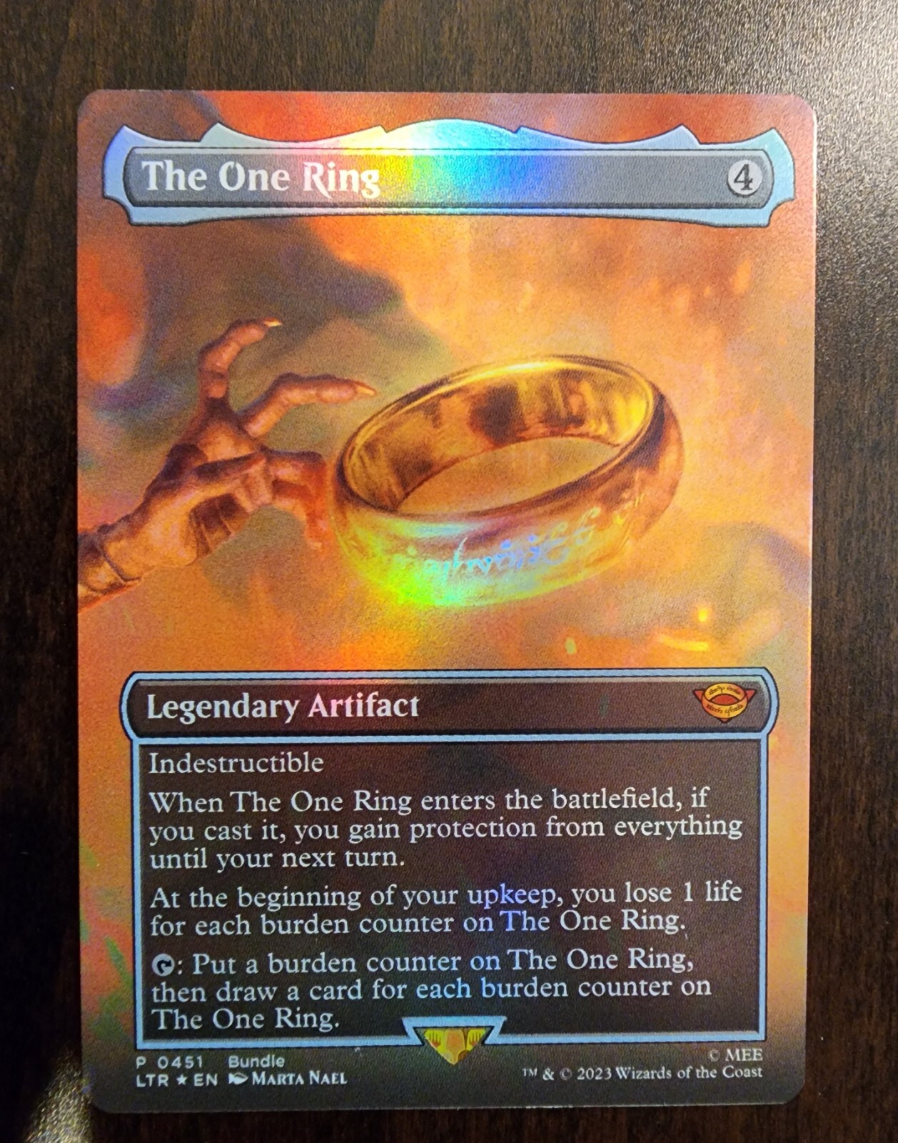 MTG Lord Of The Rings SET OF 2, The One Ring Foil Mythic M 0246 & P ...