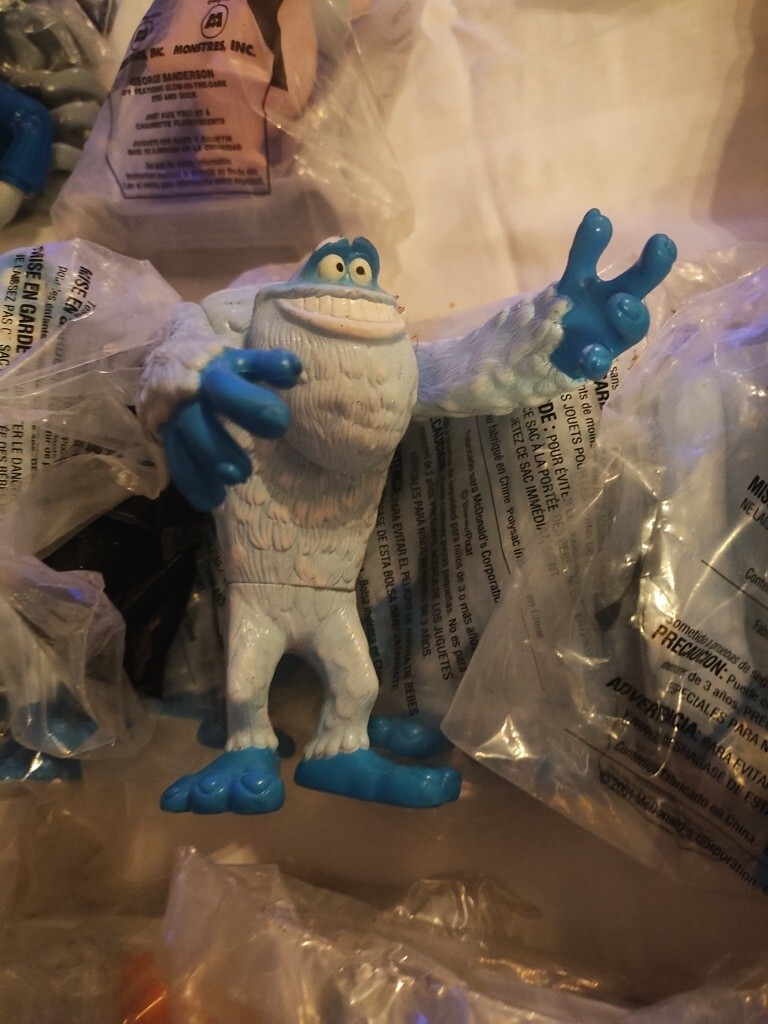 MONSTERS INC YETI Action Figure 4" Abominable Snowman Disney Pixar ...