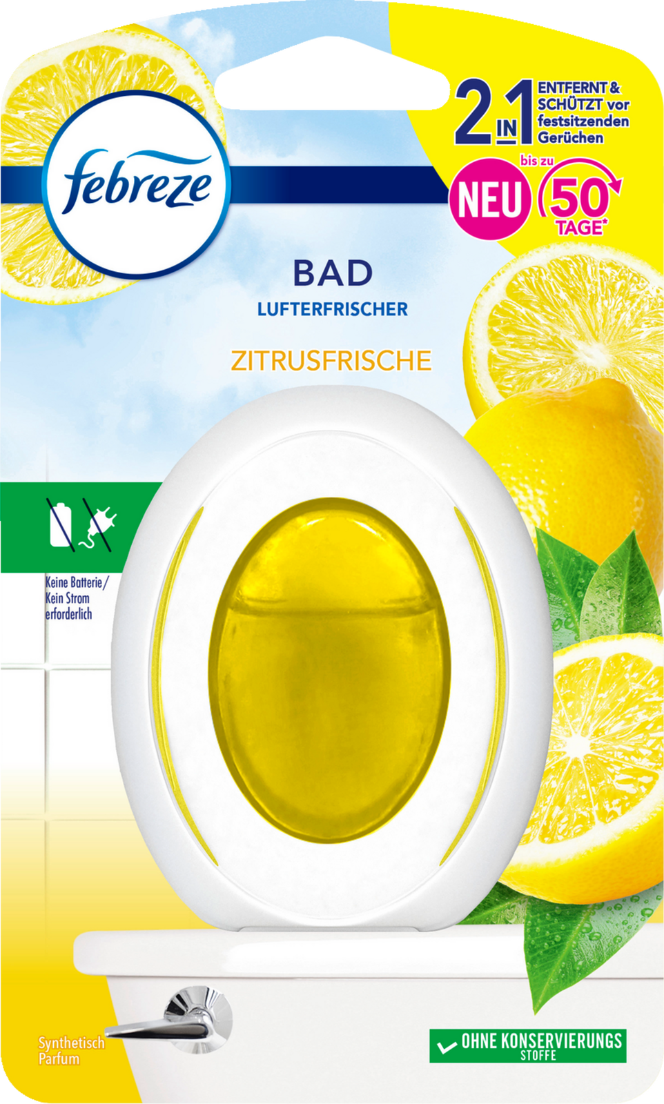 Febreze Lufterfrischer Raumduft Zitrusfrische - Duftspender für Bad ...