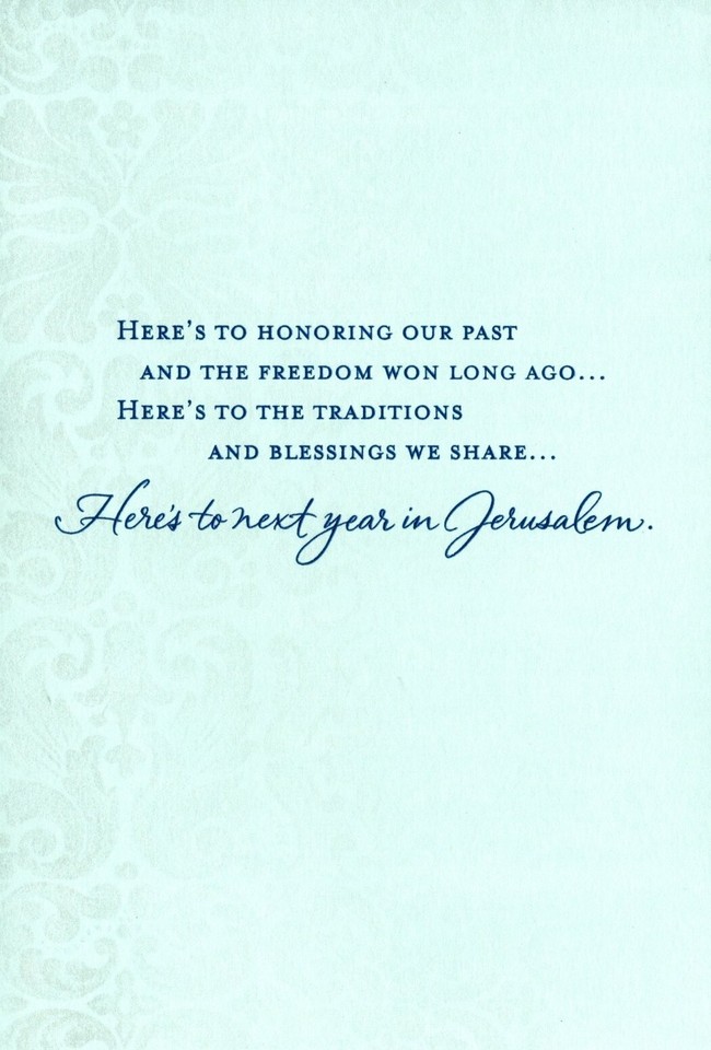 Happy Passover Tradition Traditions & Blessings Hallmark Greeting Card ...