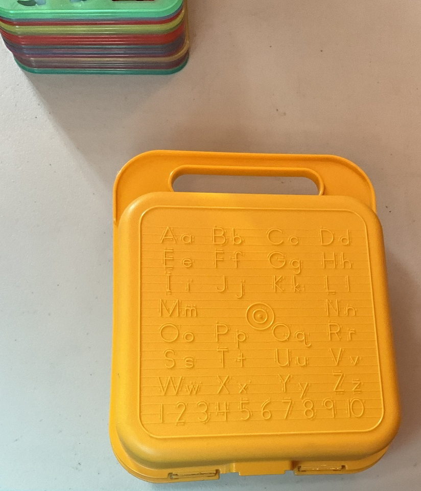 Tupperware Tuppertoys Stencil Art Set 18 Stencils in Yellow Sturdy ...