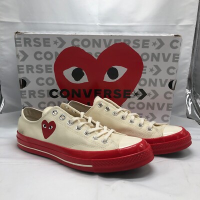 Converse X COMME des GARCONS PLAY CDG Chuck Low Pristine Red 2022 Size ...