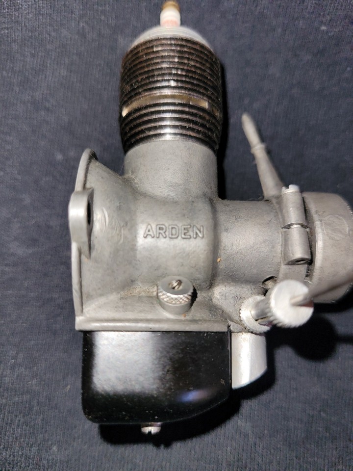 Vintage Arden 099 Spark Ignition with Tank Control Line Airplane Engine ...