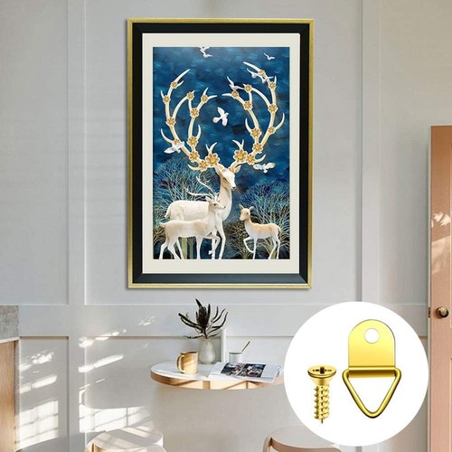 Versatile 100 Pcs D-Ring Picture Hooks with Minimal Wall Damage ...