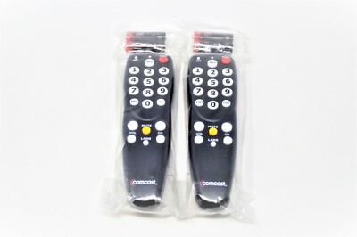 LOT OF 2 COMCAST DTA LARGE UNIVERSAL REMOTE CONTROL W/ BATTERIES NEW | eBay