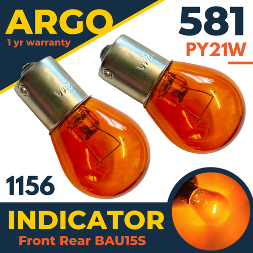 For Citroen Berlingo Van Rear Amber Repeater Indicator Light Bulbs 12v ...