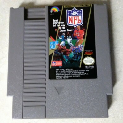 NFL Football (Nintendo NES, 1989) Game Cartridge Only! Tested & Works ...
