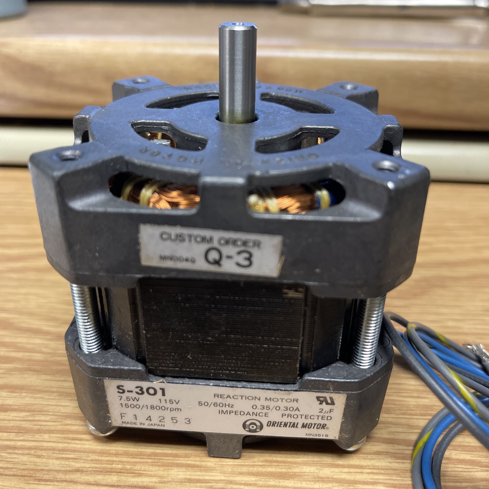 Oriental Motor / Reaction Motor Ref: S-301 7.5W 115V 1500/1800 rpm ...