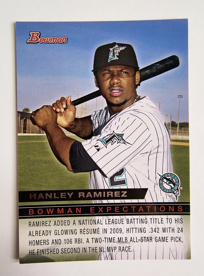 Giancarlo Mike STANTON Hanley RAMIREZ Rookie Insert Card 2010 Bowman ...