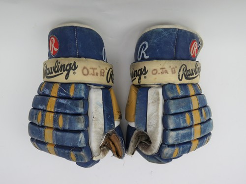Vintage Rawlings St Louis Blues Leather Pro Stock Ice Hockey Player ...