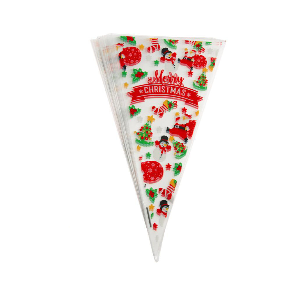 Van Der Linn Christmas Cello cone bags Gift Party Treat Xmas Snowflake ...