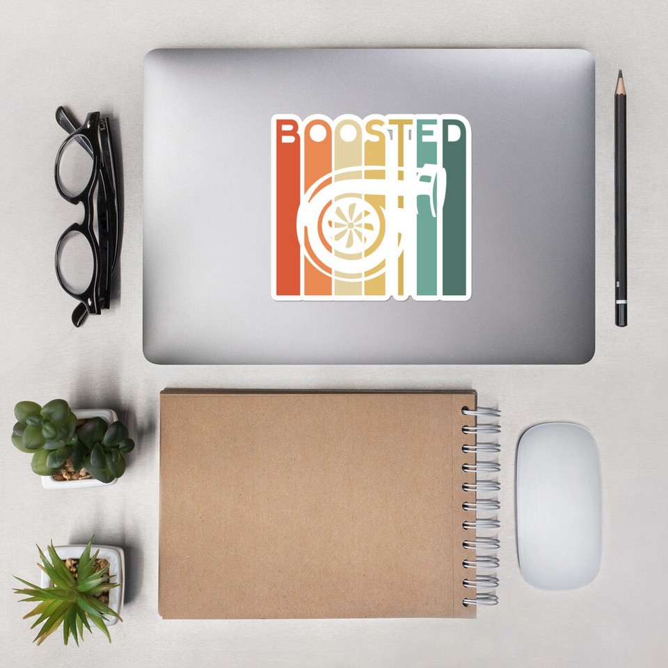 Boosted Car Sticker Turbo Turbocharger Racing Boost JDM Parts Import ...