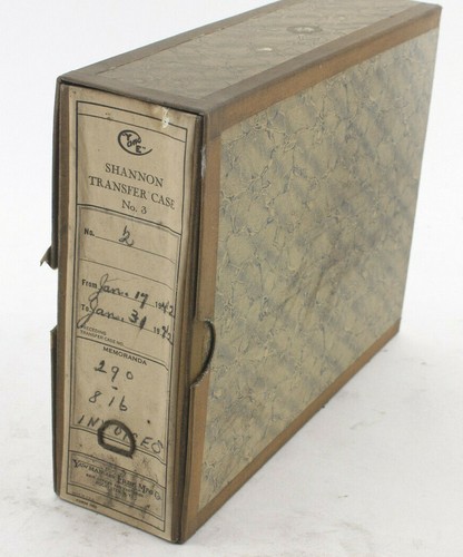 1942 Lamson Goodnow Shannon Transfer Case Yawman Erbe Invoices ...