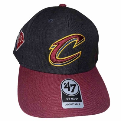 Cleveland Cavaliers Cavs Logo Hat Cap 75th Yr Patch Hat NBA Black ...