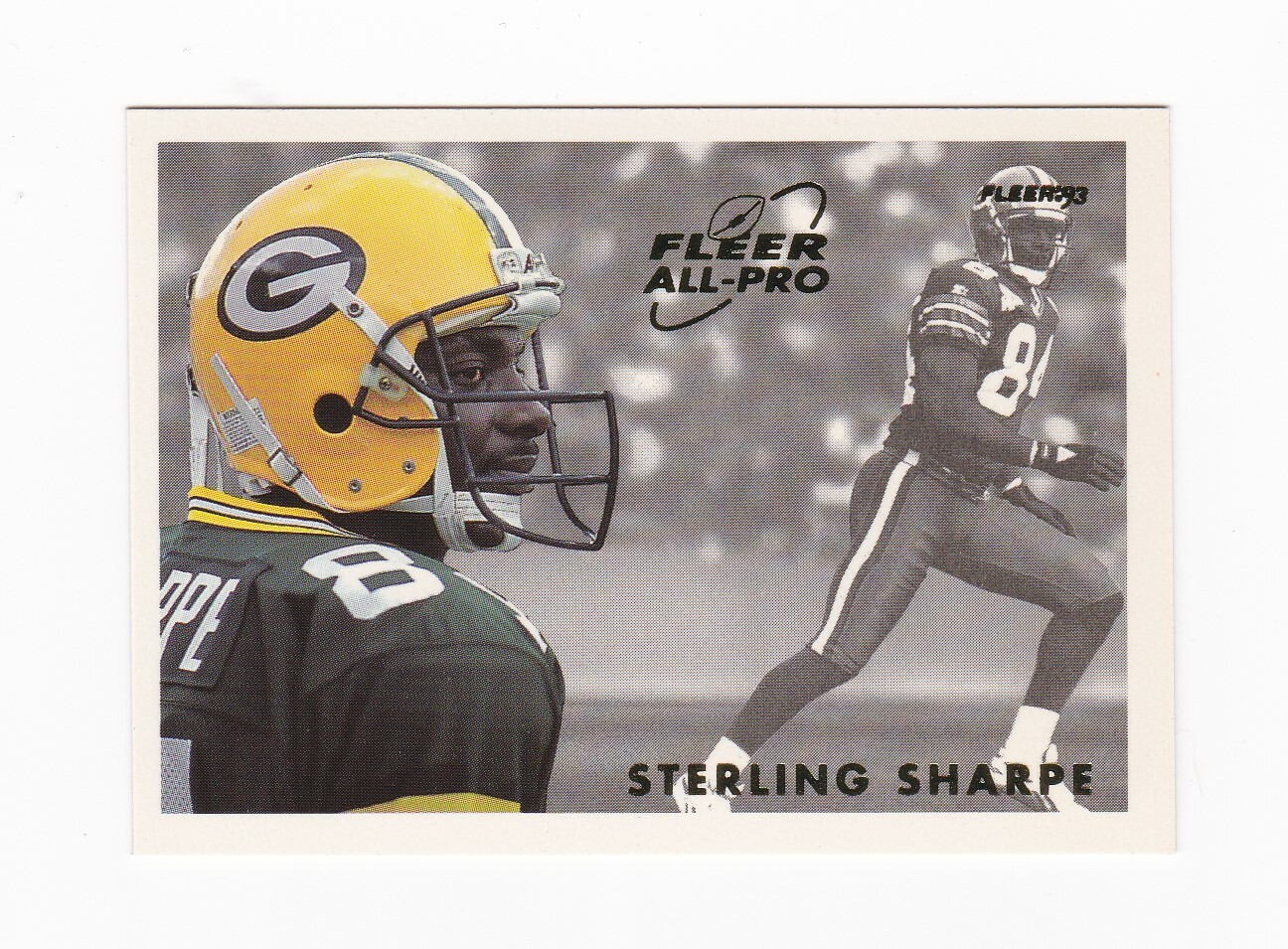 1993 Fleer All-Pros #17 Sterling Sharpe Green Bay Packers South ...
