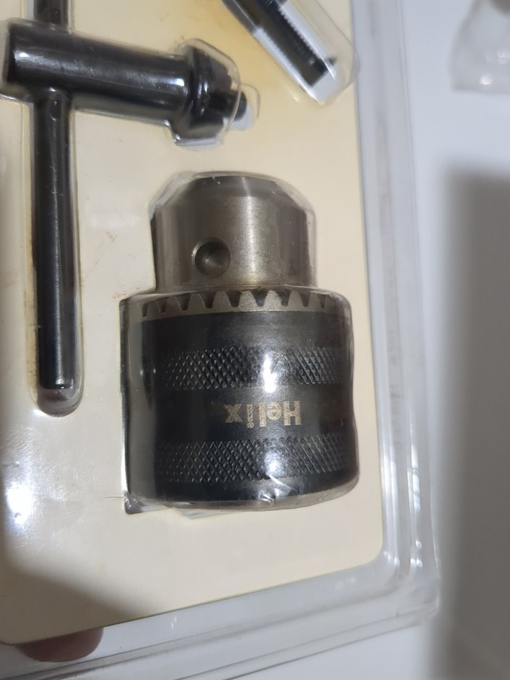 3PC DRILL CHUCK ADAPTOR & KEY 13mm 1/2" x20 Female THRED, KEY S2, FOR ...