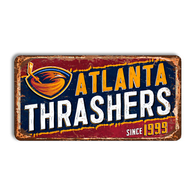 Metal sign Atlanta Thrashers vintage Atlanta Thrashers home sign NHL ...