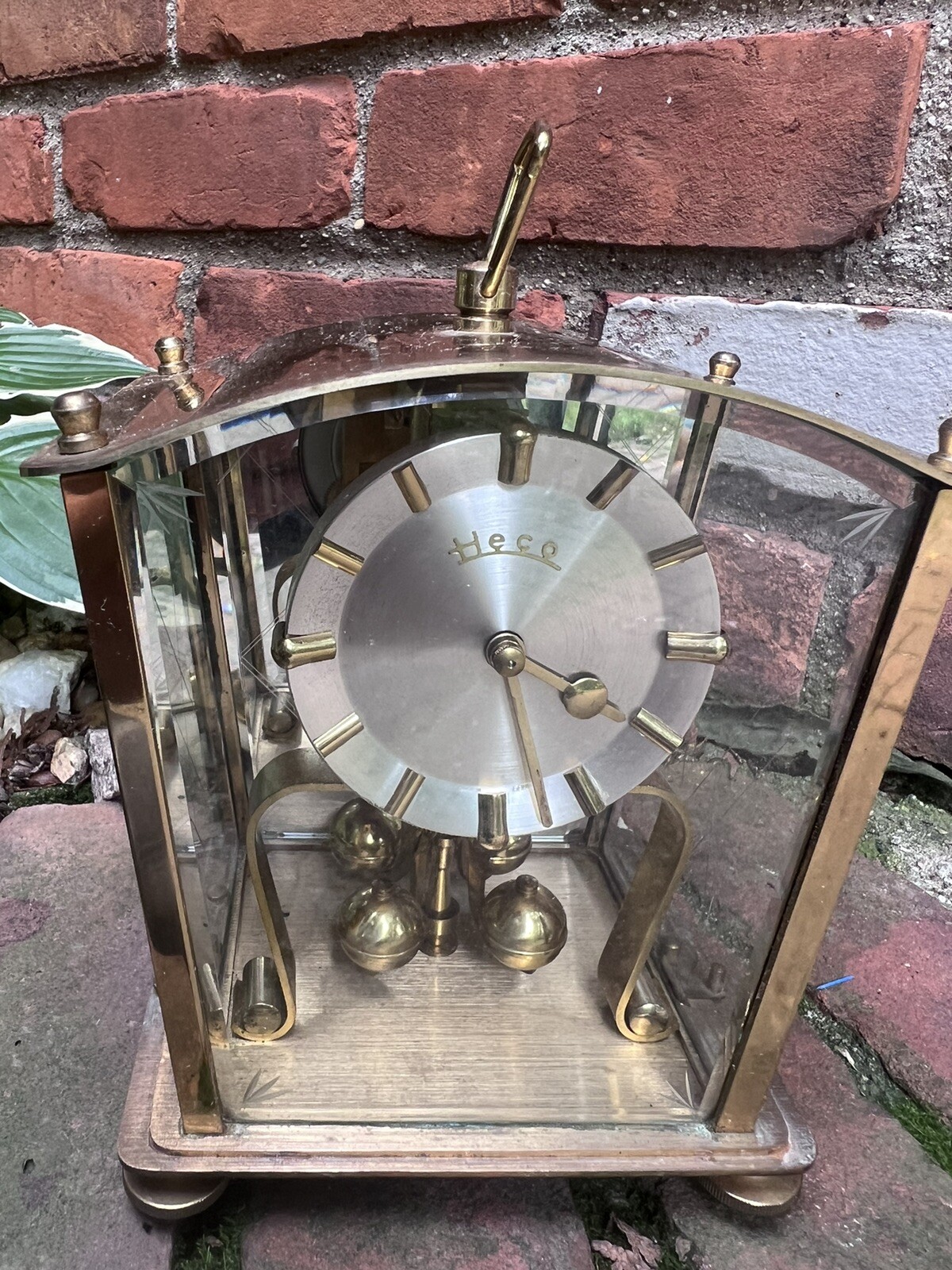 Henry Coehler HECO Vintage 400 Day Clock Square Base Germany | eBay