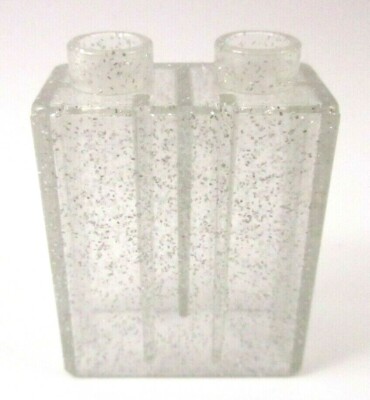 LEGO Duplo Glitter Trans Clear Brick 1x2x2 Réf 4066 Set 4820 Princess ...