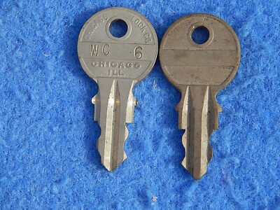 Wurlitzer Key WC 006 - Chicago Lock - wall box or cash box key ...