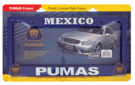 Pumas UNAM License Plate Frame Official Licensed | eBay