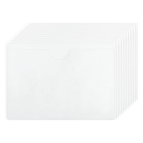 35 Pcs Self Adhesive Index Card Pockets with Top Open, 2.8" x 2" Label ...