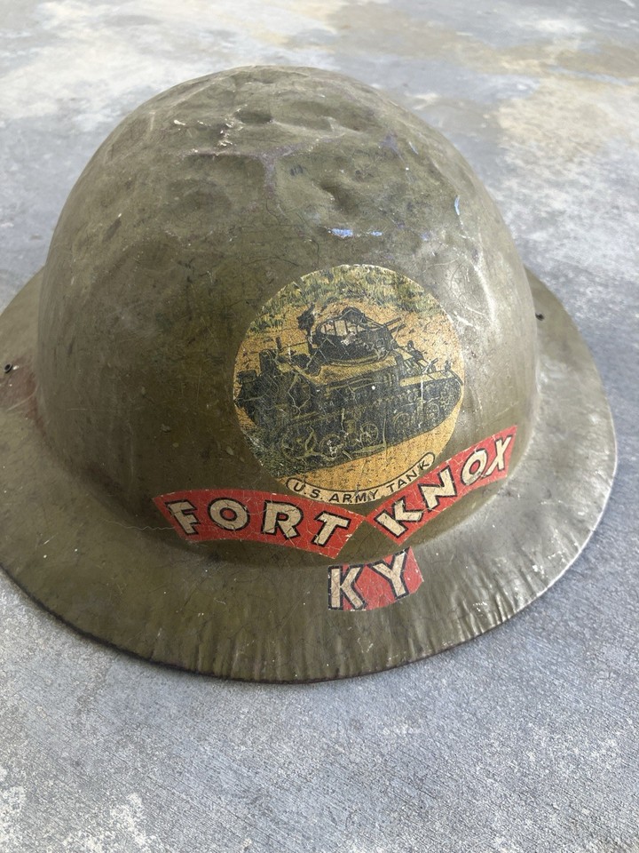 Antique WWI Army Fort Knox Helmet Insignia Rare Shell | eBay