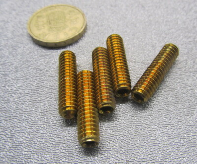 Brass Set Screws, Cup Point, 1/4-20 x 1.0" Length, 20 Pcs | eBay