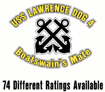 USS LAWRENCE DDG 4 Oval Decal / Sticker Military USN U S Navy S06A | eBay