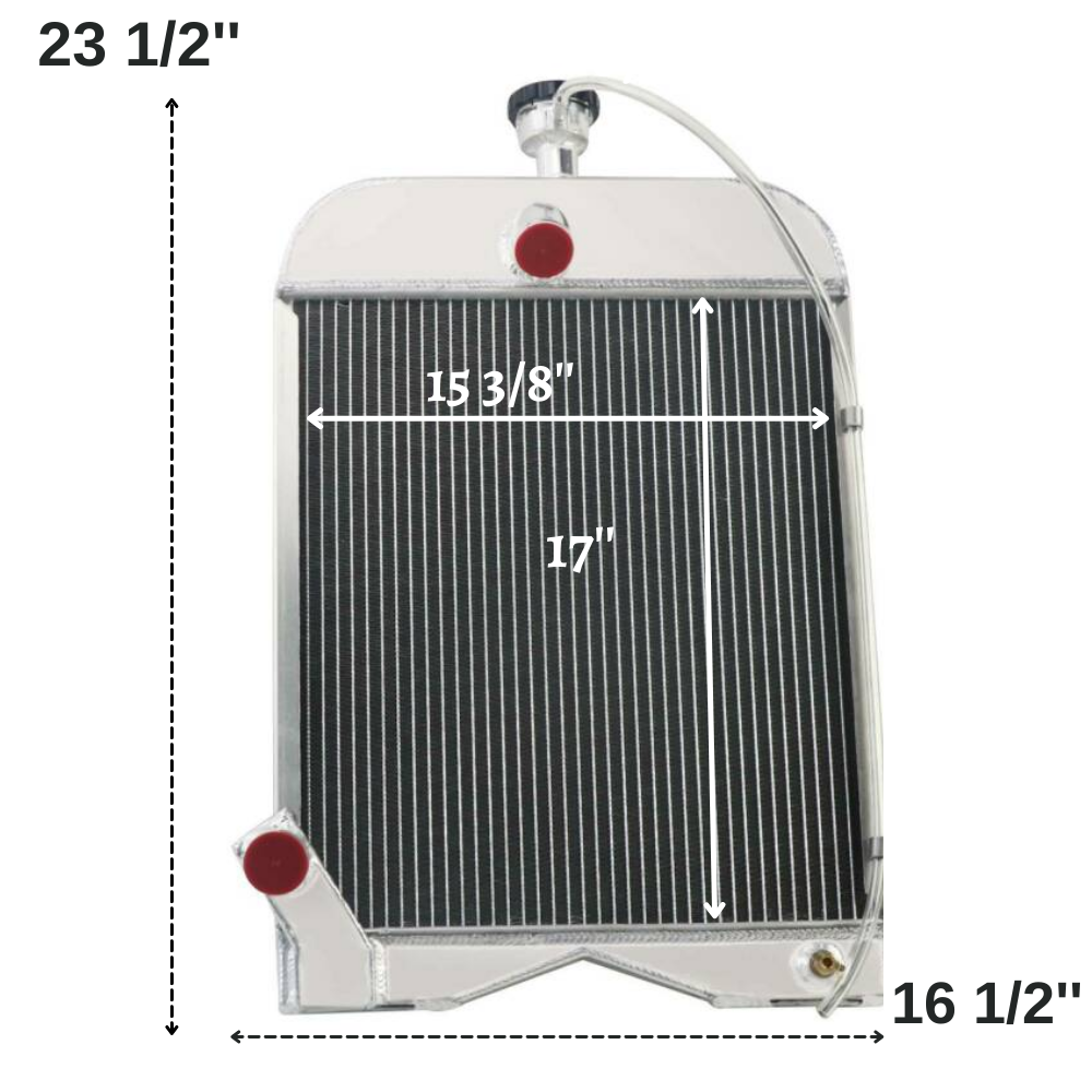 3 Row Aluminum Tractor Radiator fit Ford 8N 9N 2N 789 790 Models 437821 ...
