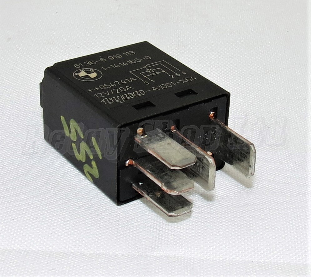 255-BMW 1 3 5 7 Series X3 X4 X5 X6 X7 Z4 5-Pin Black Relay 61316919113 ...