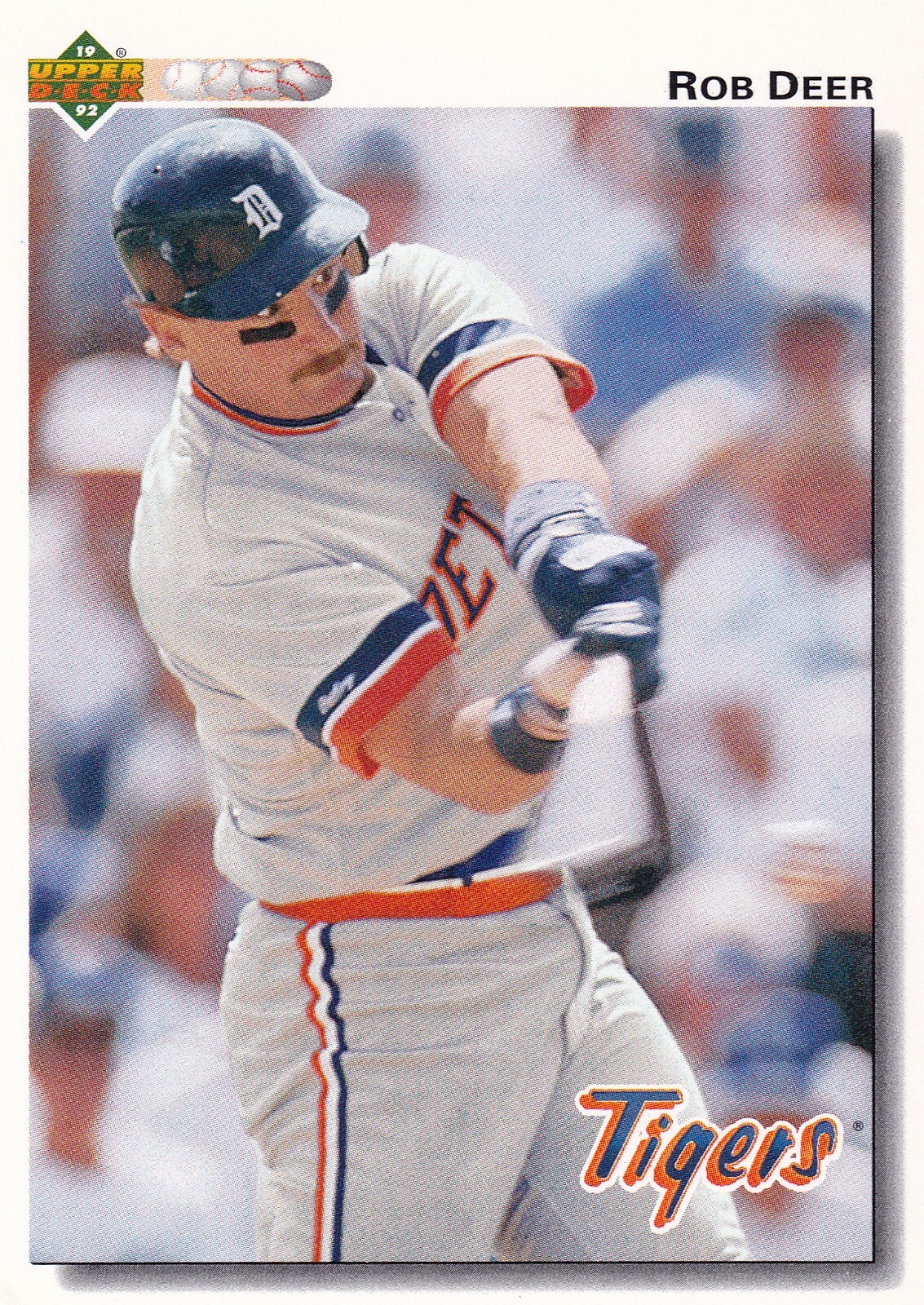 1992 Upper Deck #294 Rob Deer MLB Detroit Tigers + (Yes 3 Free Mystery ...