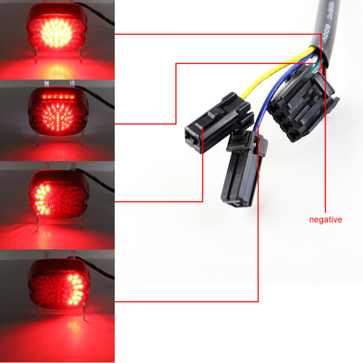 LED Tail Light Brake Turn Signal For Harley Touring Fatboy Road Glide ...