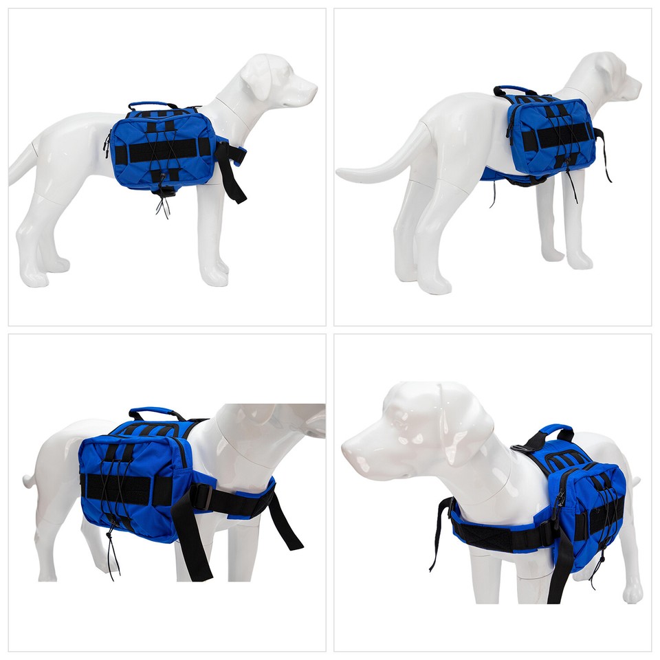Large Dog Backpack, Adjustable Tactical Dog Pack for Hiking Travel ...