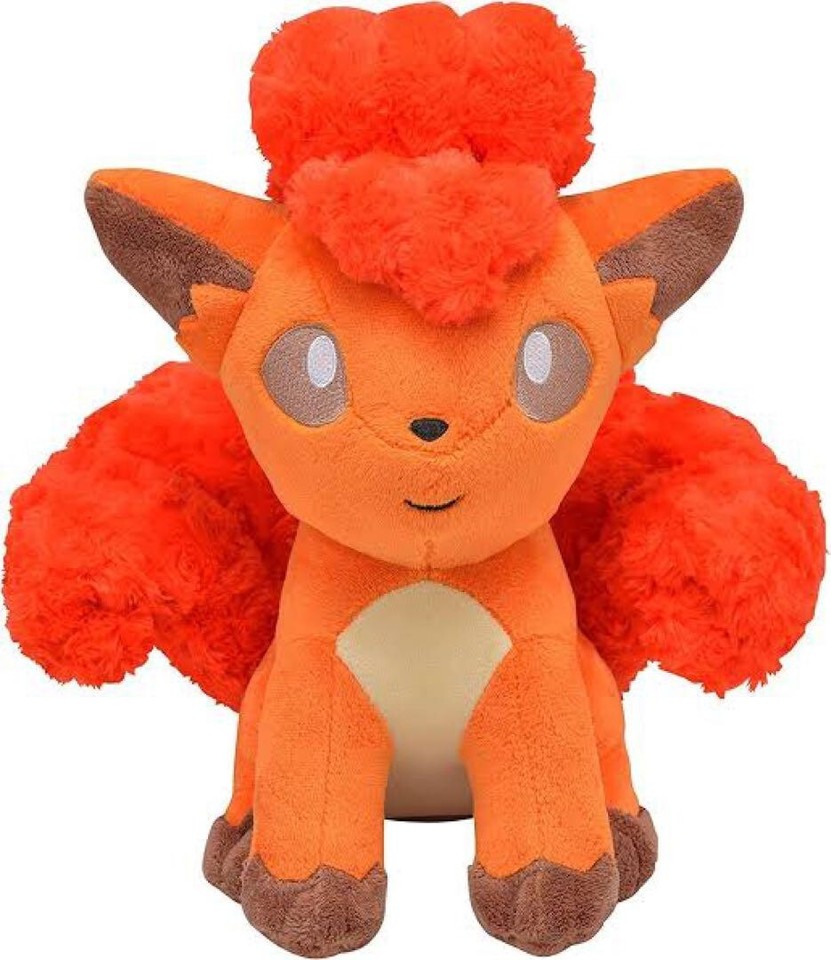 Pokemon Center Alolan Vulpix Rokon set of 2 Fluffy Fuwa Fuwa Plush Doll ...