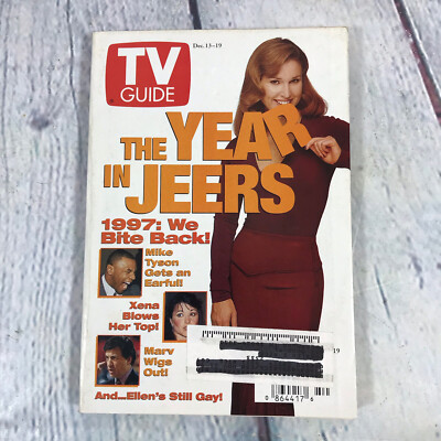 Vintage 1997 December 13-19 TV Guide - The Year in Jeers / Mike Tyson ...