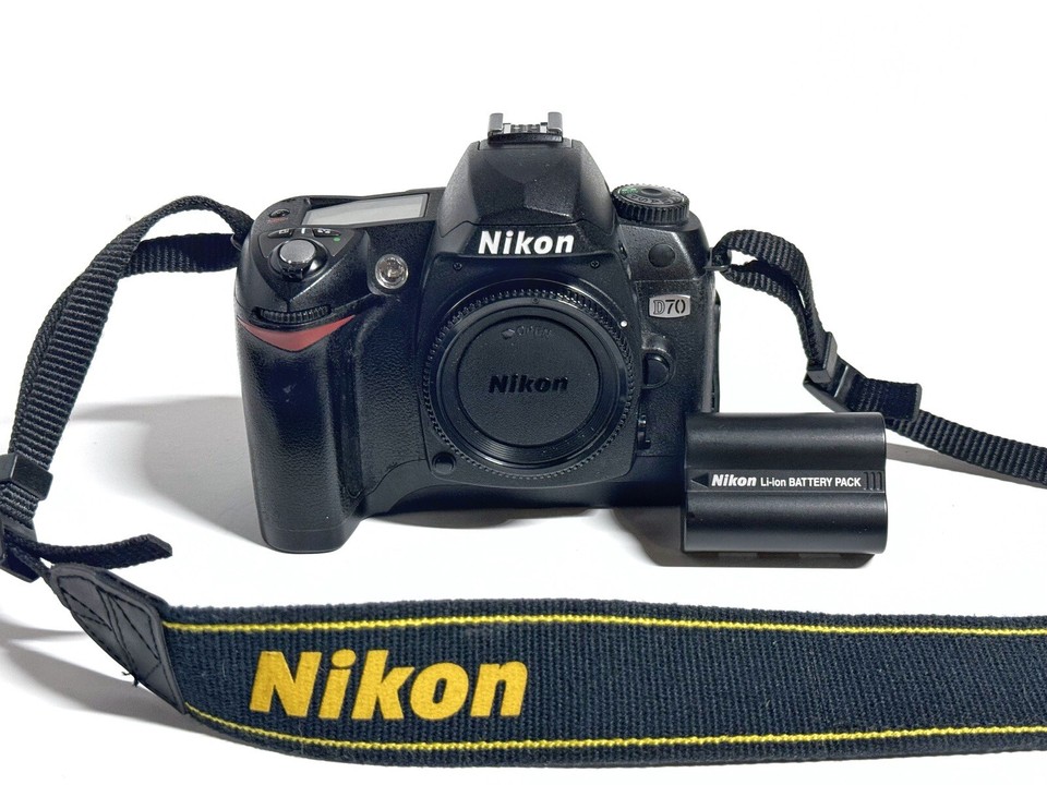 Genuine Nikon D70 Digital SLR Camera Body EX+ (Genuine Nikon Battery ...