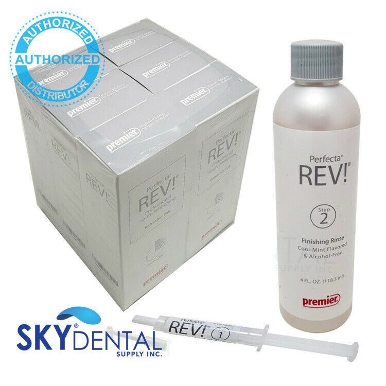 6 x PREMIER PERFECTA REV REFRESHER PAK 14% TEETH WHITENING GEL AND ...