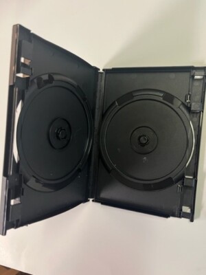 2 PCS 14MM NEW TOP QUALITY PATENTED DOUBLE DVD GAME CASES, BLACK, C ...