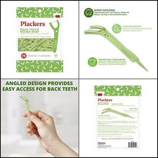 Plackers Back Teeth Micro MINT Dental Floss Picks 75 Count for sale ...