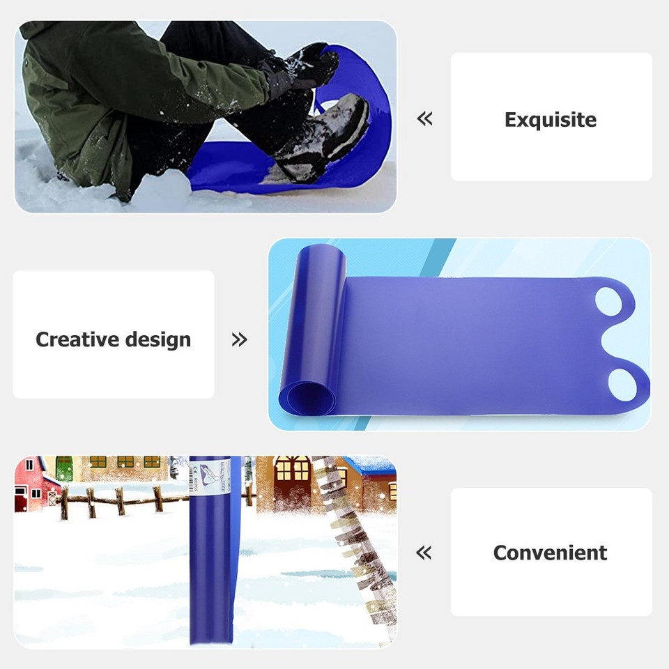 Kids Skiing Sled Foldable Sled Toy Kids Winter Sled Toy Outdoor Sled ...