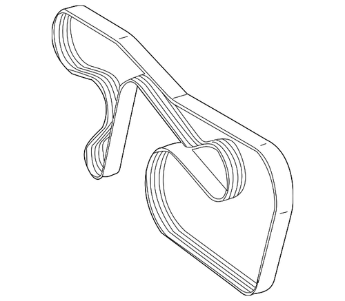 Genuine Mercedes-Benz Serpentine Belt 003-993-73-96 | eBay