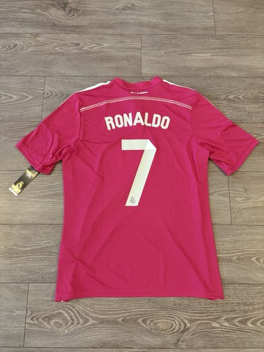 Cristiano Ronaldo Real Madrid Away Pink Jersey Size XL NWT | eBay