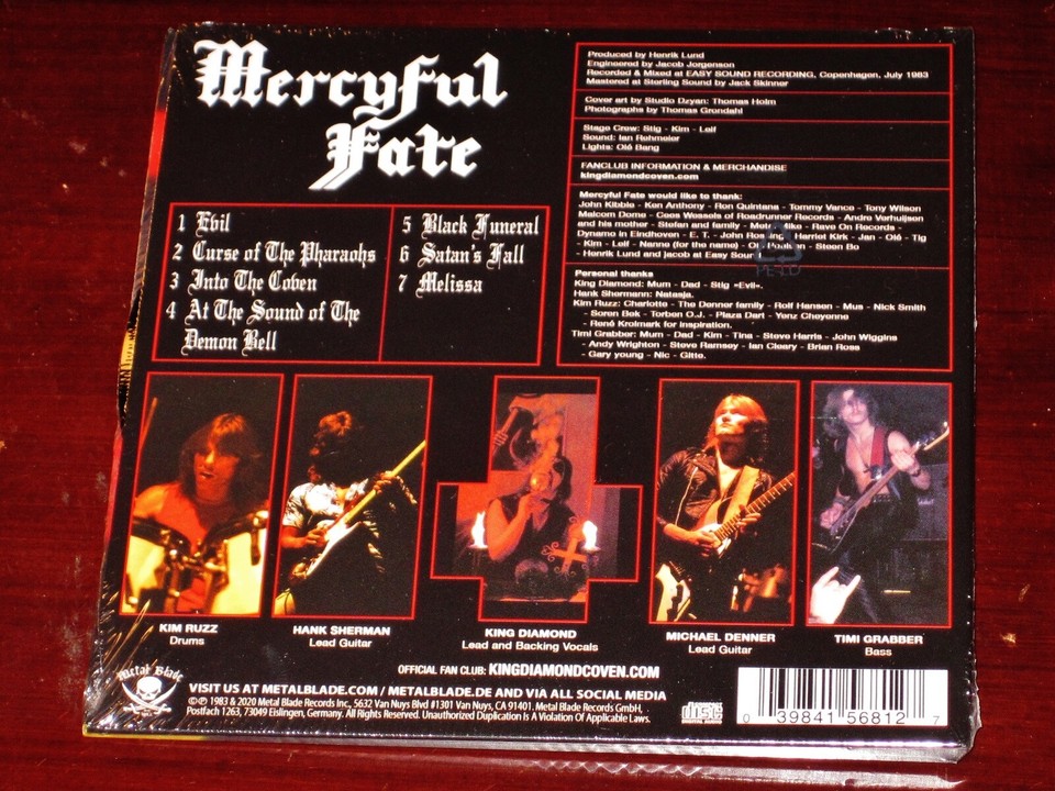 Mercyful Fate: Melissa CD 2020 Reissue Metal Blade Hardcover Gatefold ...