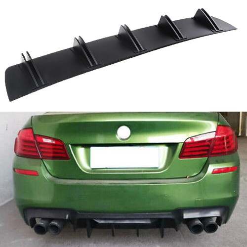 Black Car Rear Bumper Lip Diffuser Shark Fins Lower Chin For E36 E46 ...