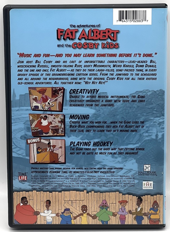 The Adventures of FAT ALBERT & COSBY KIDS DVD Creativity Moving Playing ...