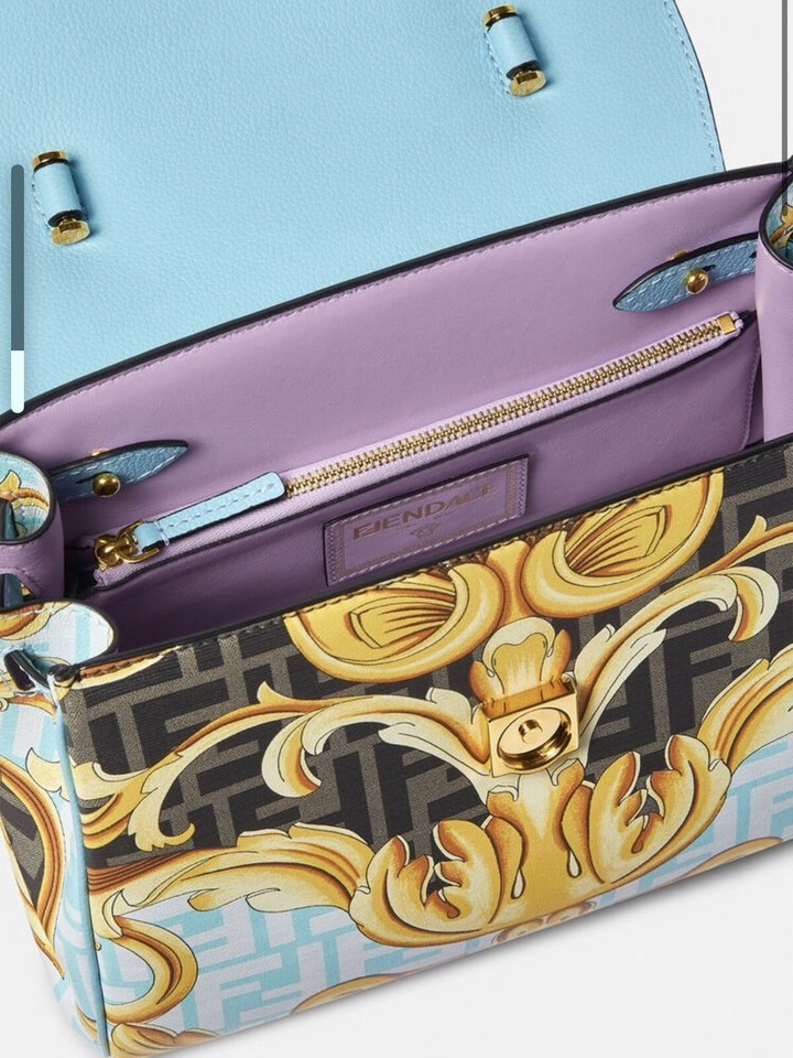 Fendace Fendi X Versace Collaboration La Medusa Turquoise Black Gold ...