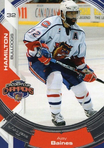 Ajay Baines 2006-07 Hamilton Bulldogs Calder Cup | eBay